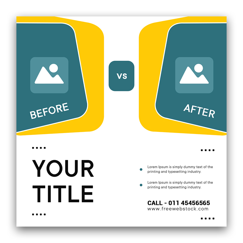 Before and After Instagram Story Green Design Template