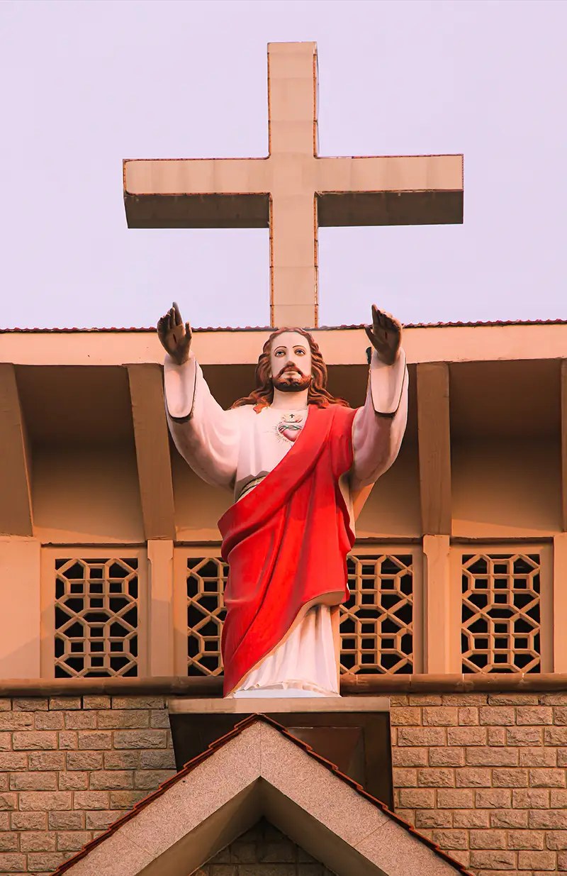 Jesus Statue In Church